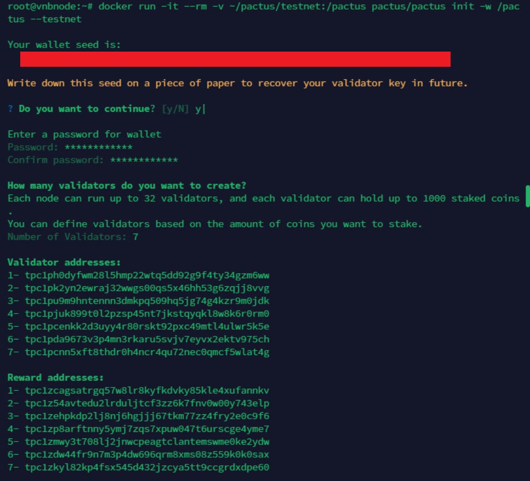 Guide to run Pactus validator (Ubuntu 22.04)