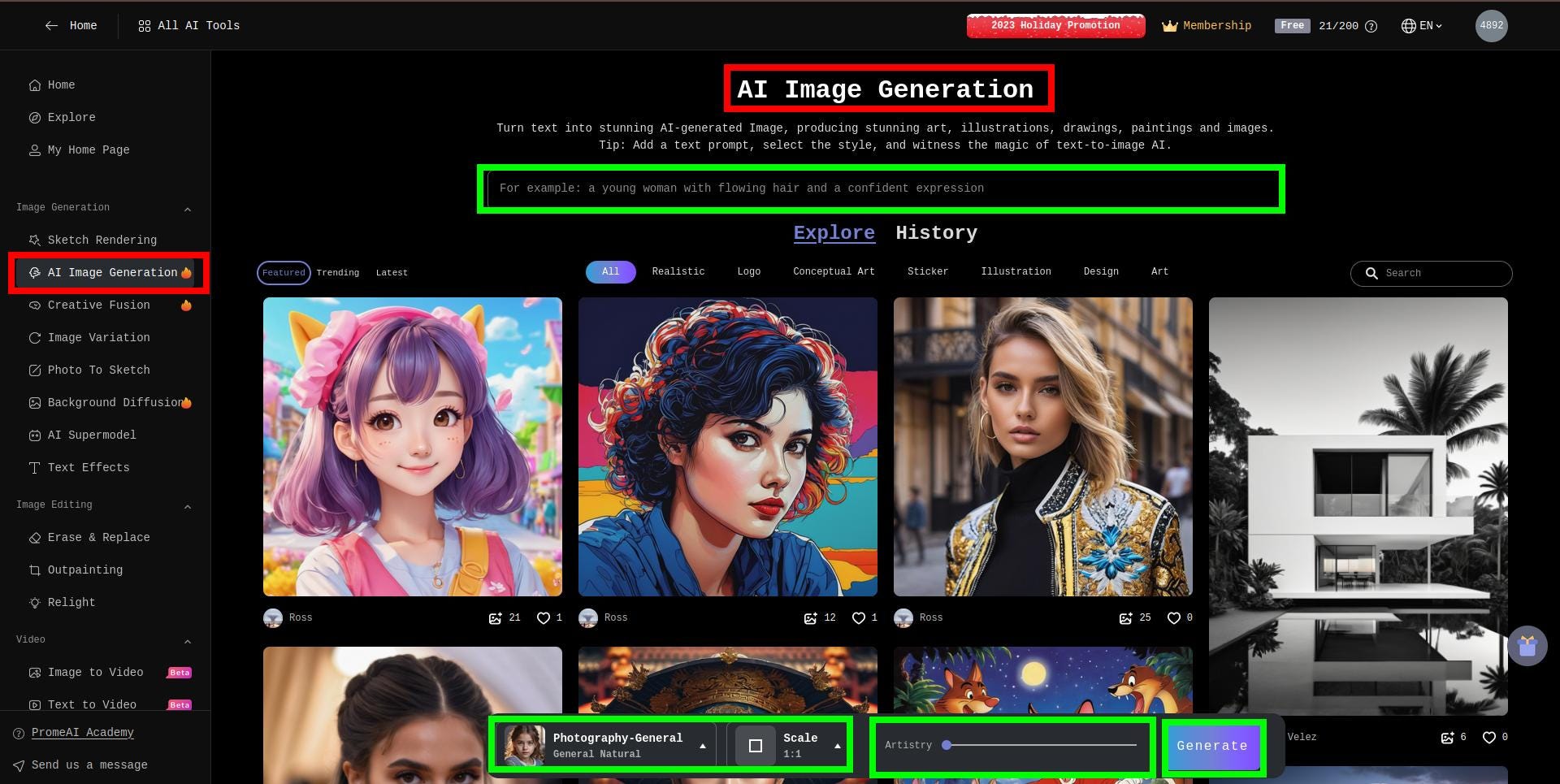 Create and Edit Images in Your Browser with PromeAI