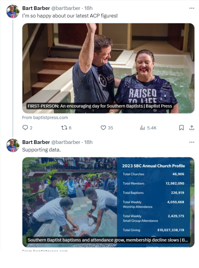 SBC Membership Drops for 17th Straight Year, While Baptisms, Worship ...