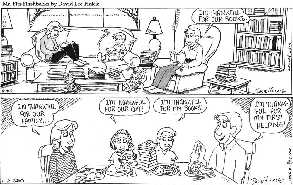 Thankful twice over! - by David Finkle