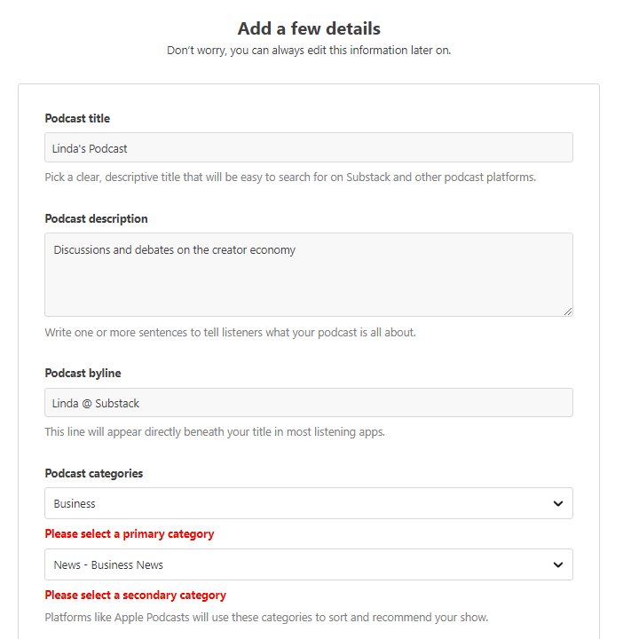 How to set up and launch a podcast on Substack