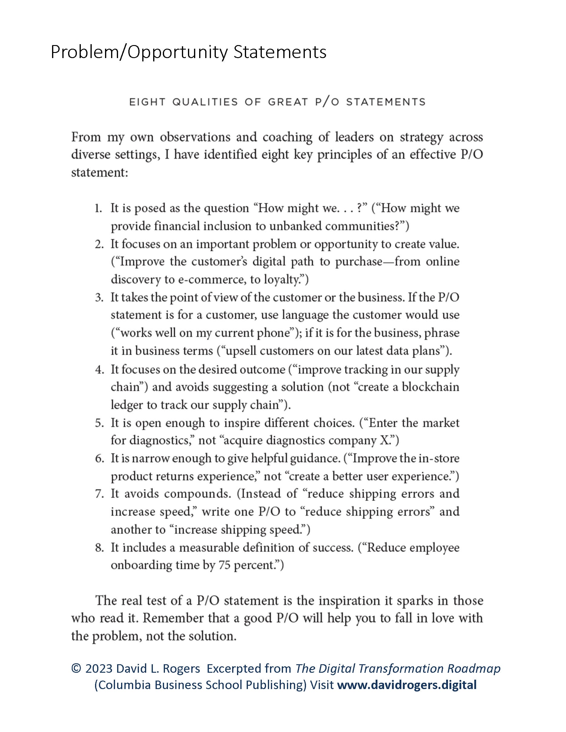 Download 8 Strategy Tools From “the Dx Roadmap”