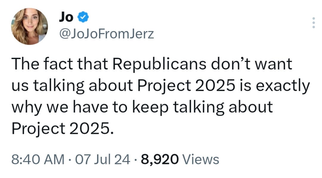 Project 2025 is Trump 2.0: Orange Hitler.