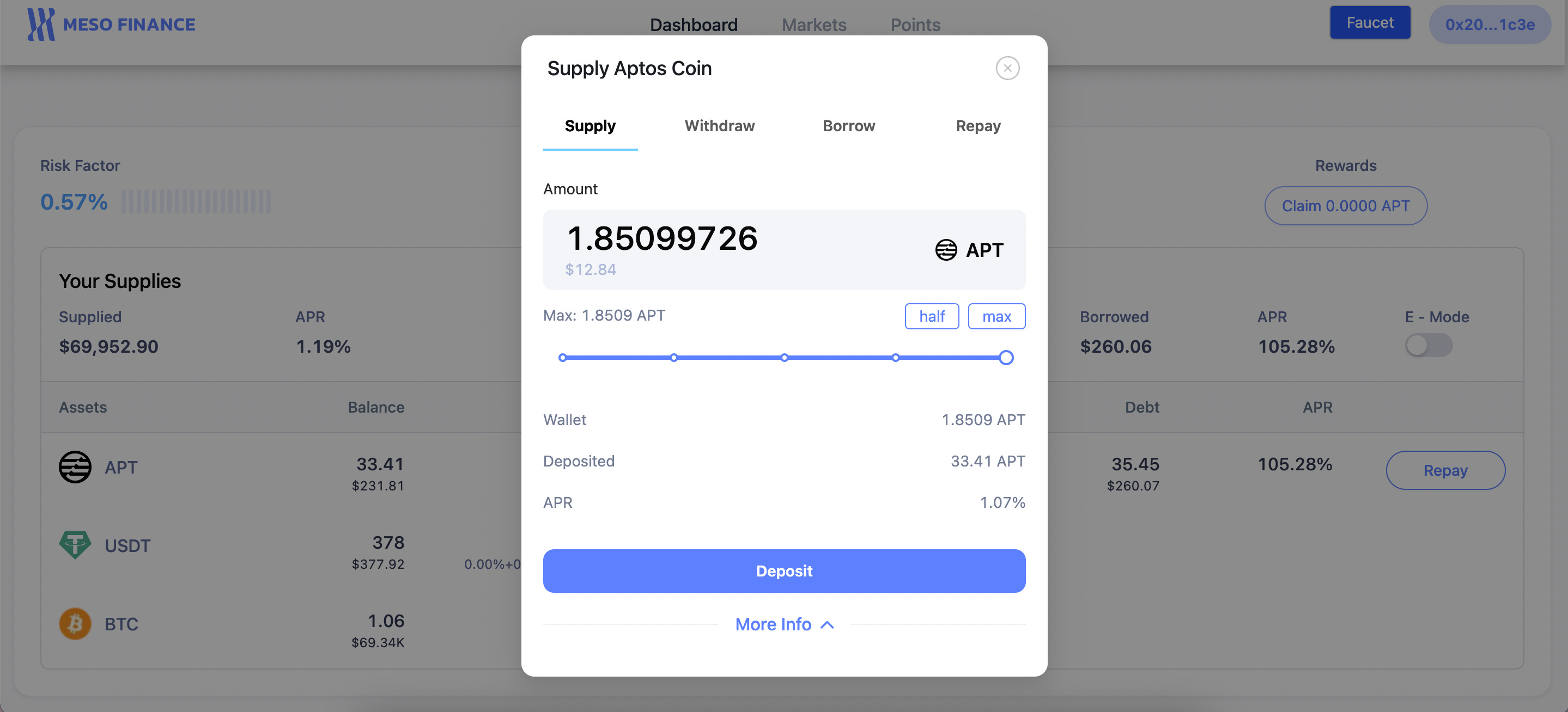 How to Use the Meso Finance Lending Protocol