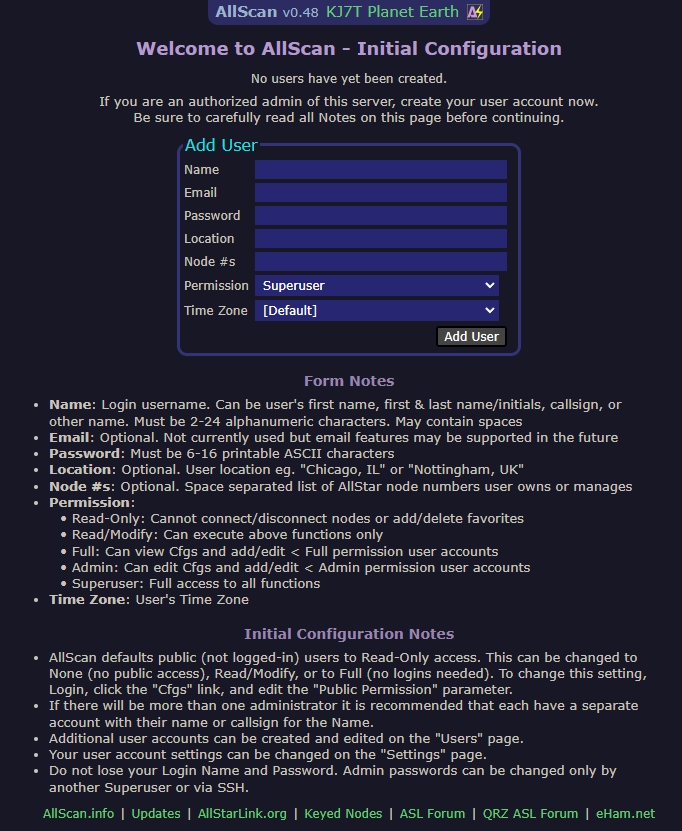 Updating AllScan on the ClearNode - by Tom Salzer KJ7T