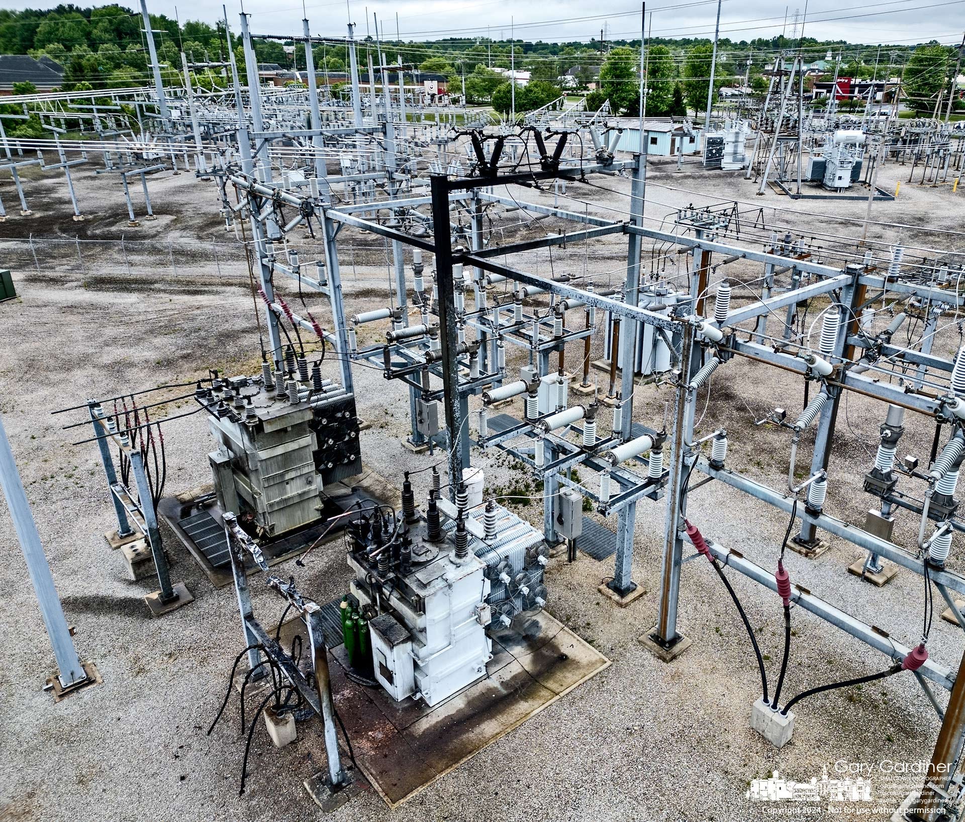 Explosion and Fire At Substation - by Gary Gardiner