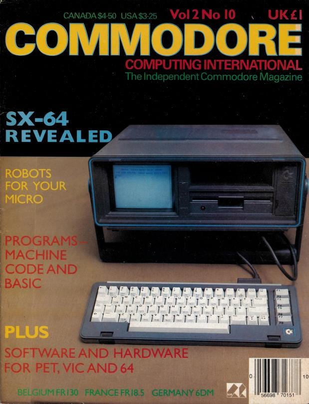 Commodore SX-64 -- The first color, portable computer