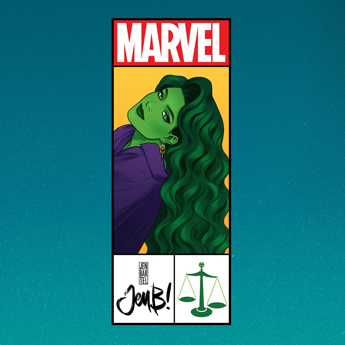 She-Hulk #12 Cover - by Jen Bartel - JENBARTEL.CLUB 🌈