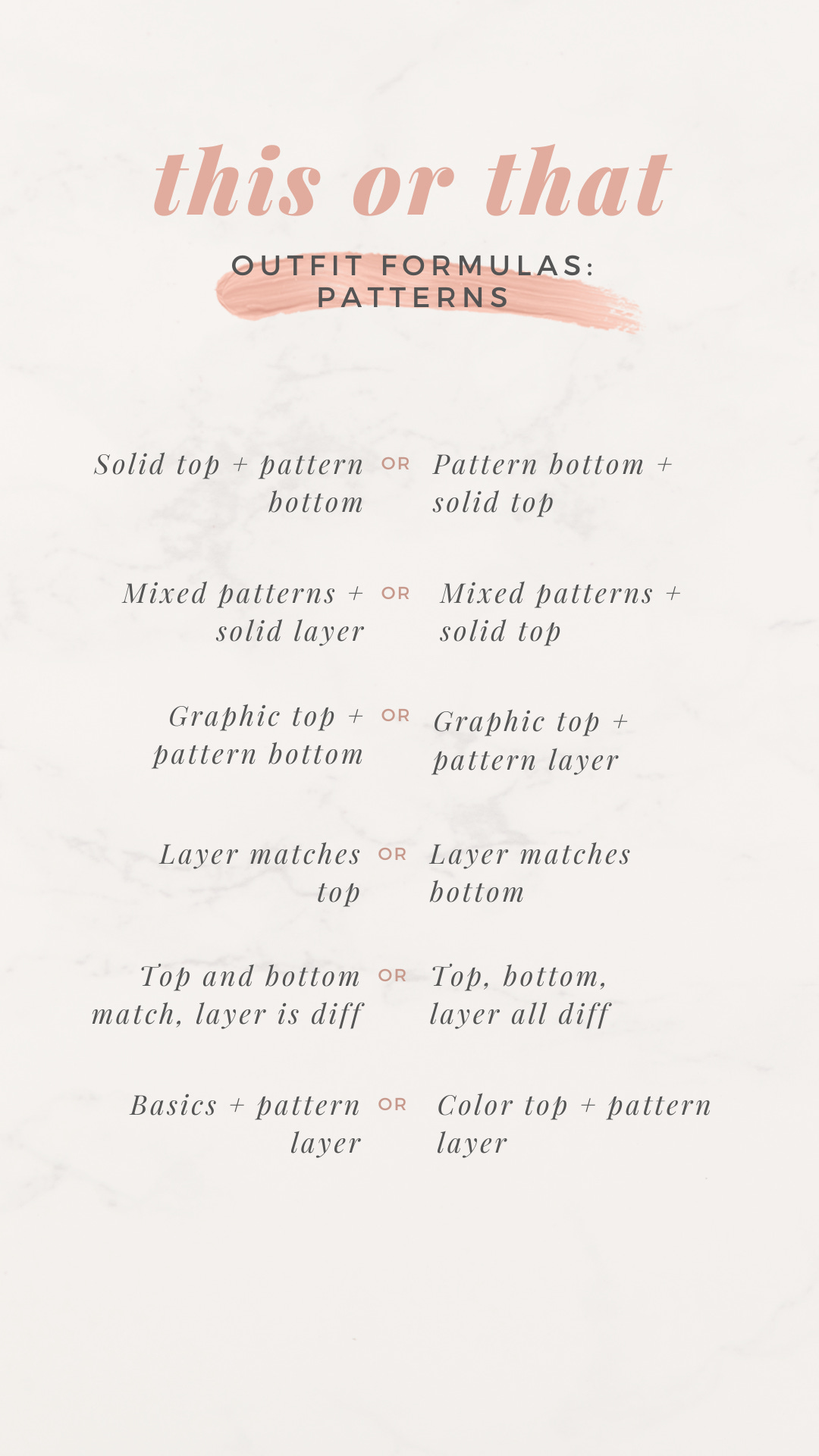 Outfit Formulas: Color & Patterns - by Madison