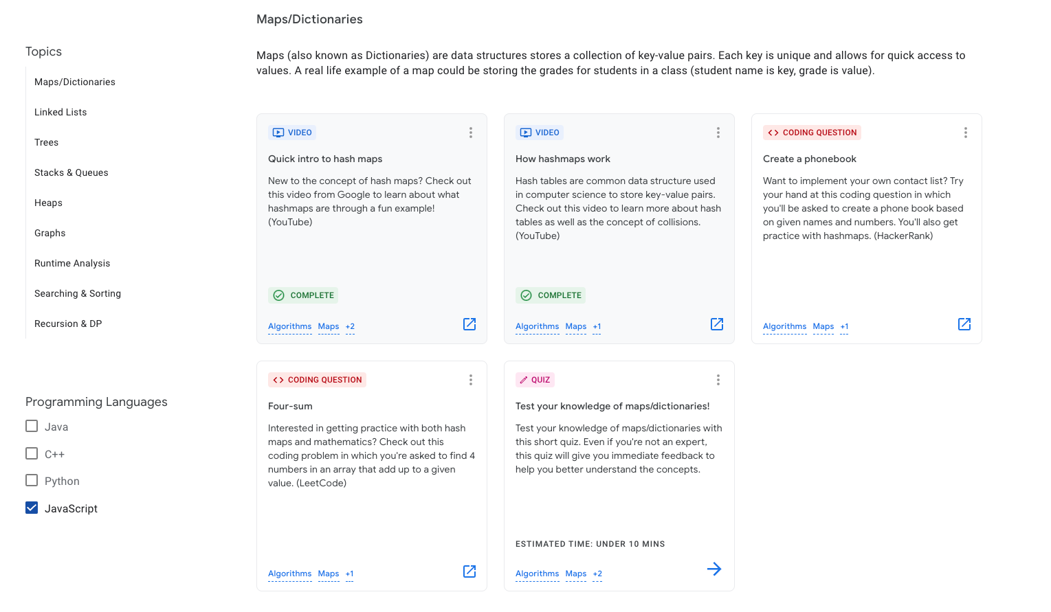 My Top 4 Resources for Learning and Revising DSAs