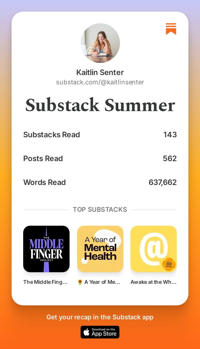My Substack Summer - by Kaitlin Senter