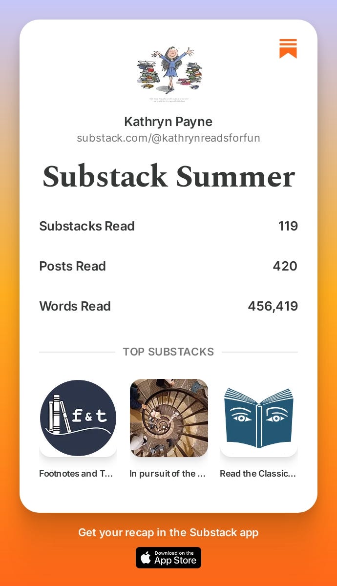 My Substack Summer - by Kathryn Payne - Kathryn’s Substack