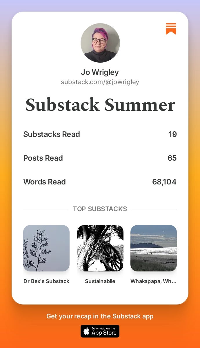 My Substack Summer - Jo’s Substack
