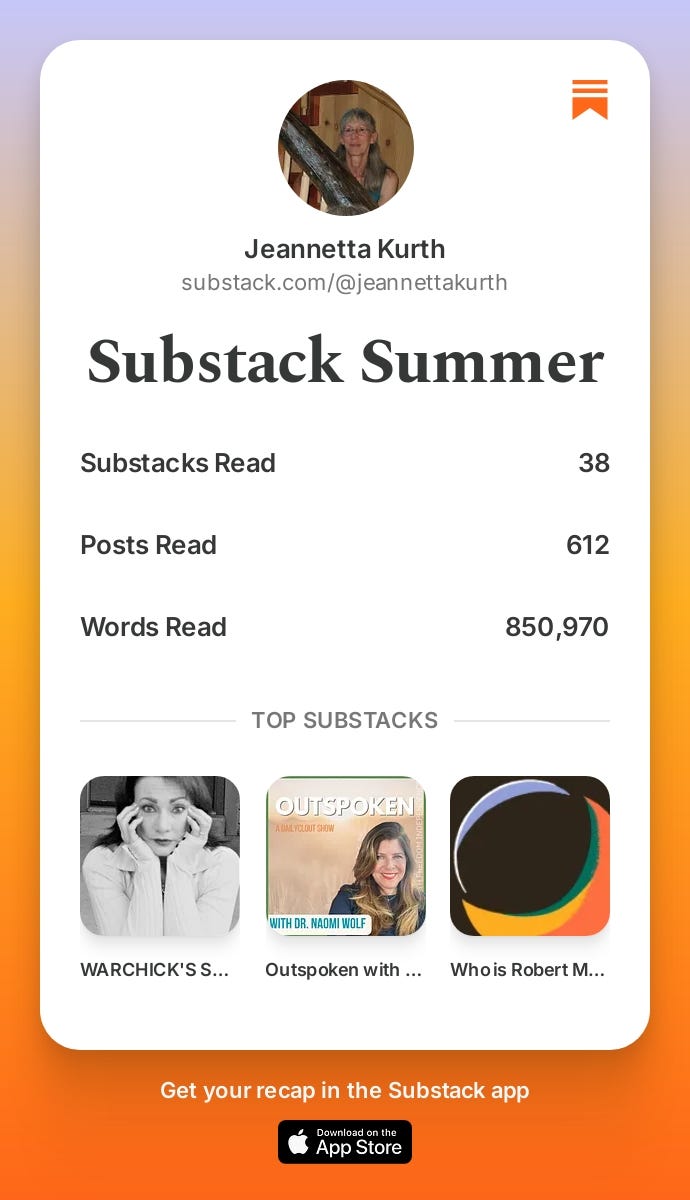My Substack Summer - by Jeannetta Kurth - Whatever Things