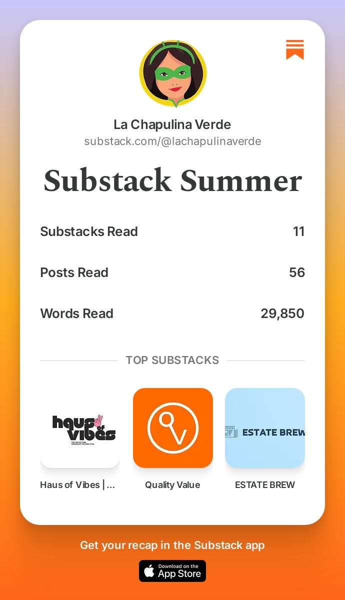 My Substack Summer