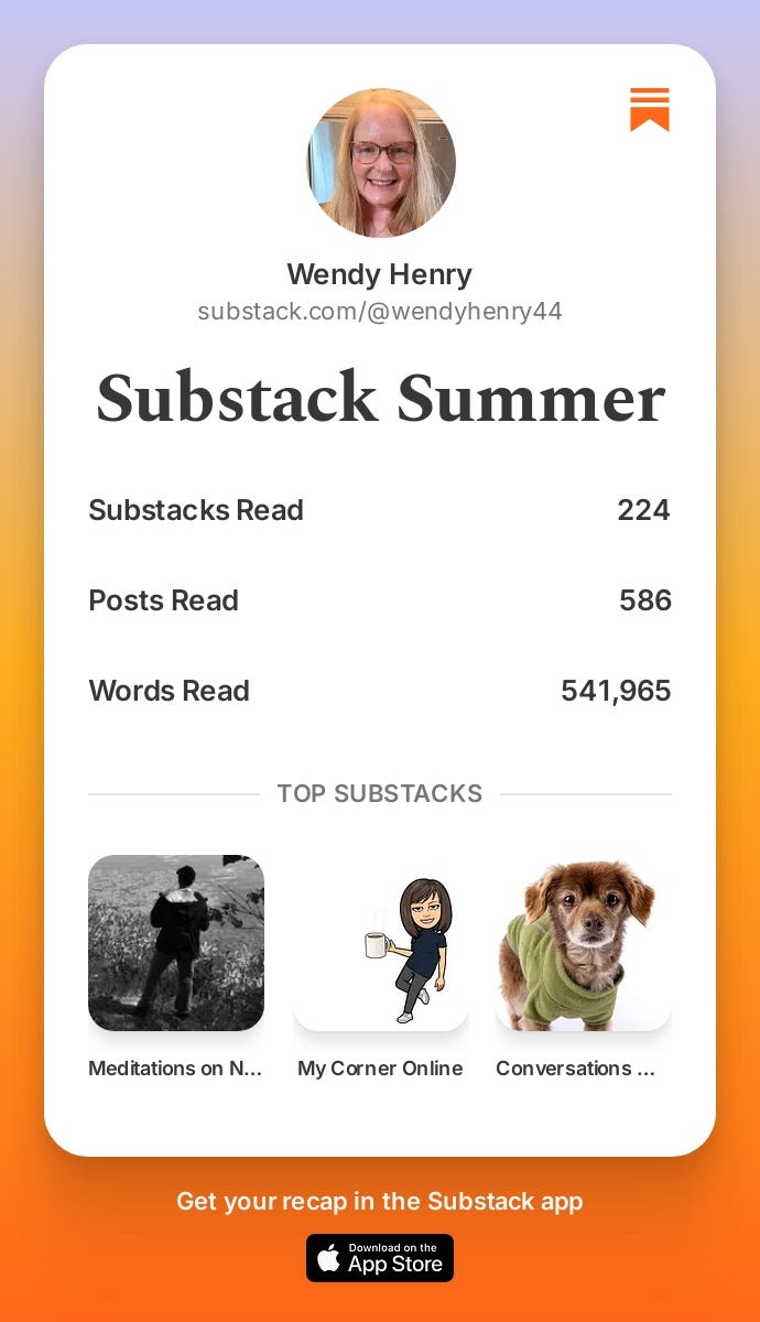 My Substack Summer - Wendy’s Kitchen & More