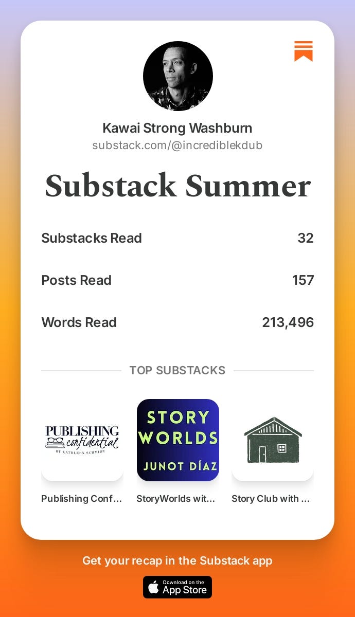 My Substack Summer - by Kawai Strong Washburn - The Water