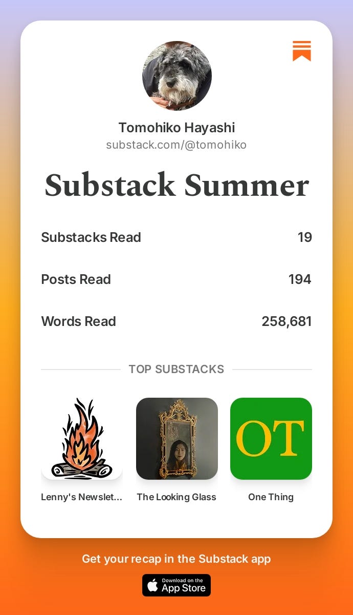 My Substack Summer - by Tomohiko Hayashi