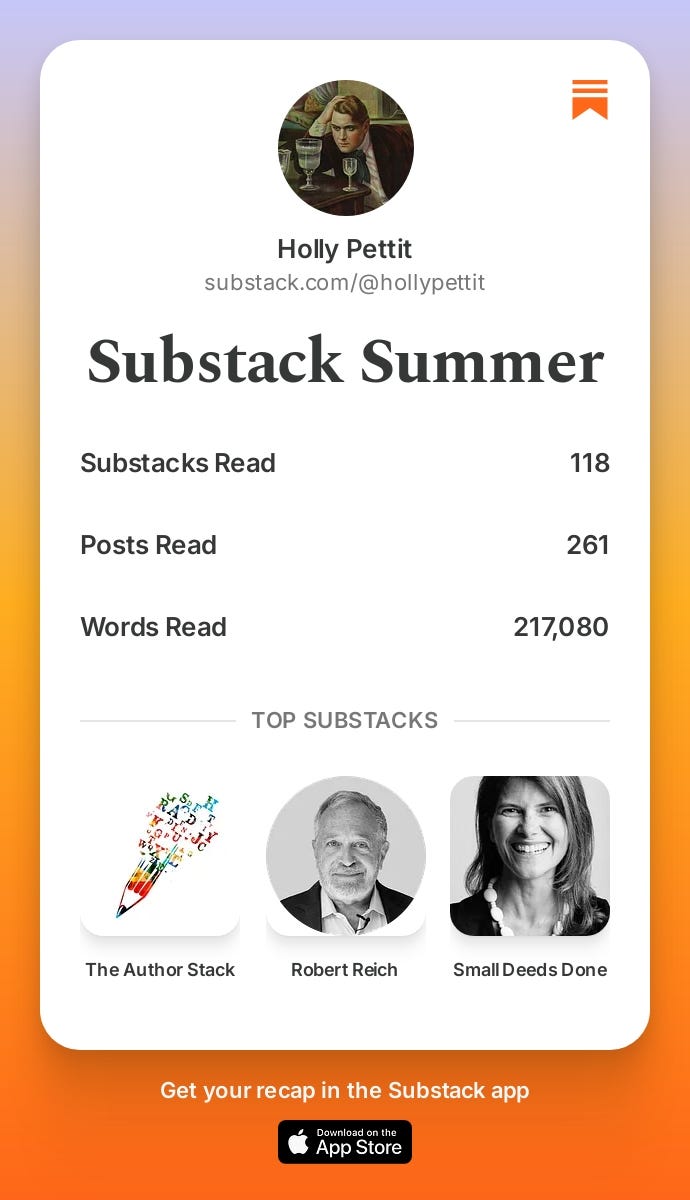 My Substack Summer - by Holly Pettit