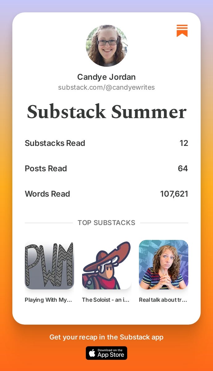 My Substack Summer - Candye Jordan