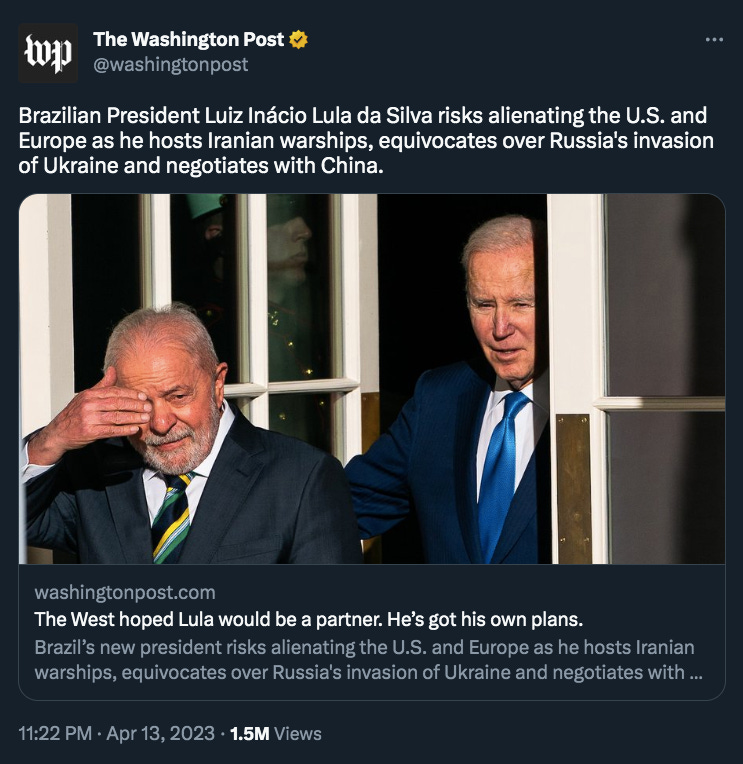 Note by Caitlin Johnstone on Substack: "Western media are freaking the fuck out and I love it."