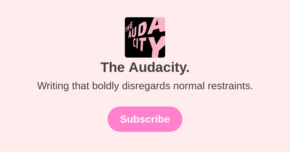 The Audacity. | Roxane Gay | Substack