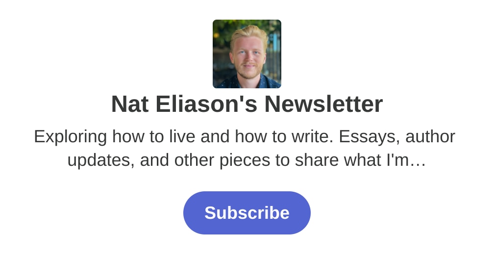 Infinite Play | Nat Eliason | Substack