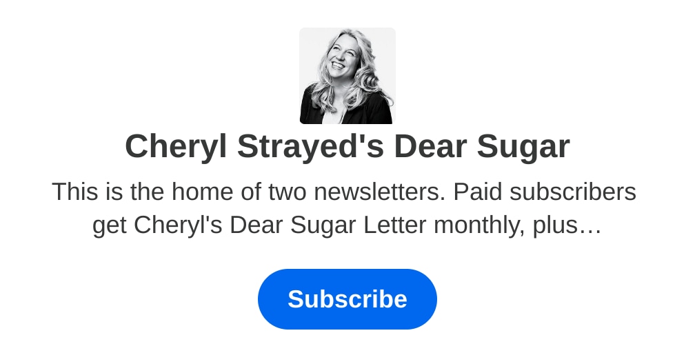 Cheryl Strayed's Dear Sugar | Substack