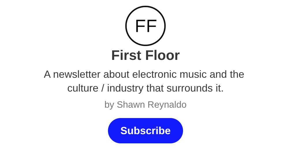 First Floor | Shawn Reynaldo | Substack