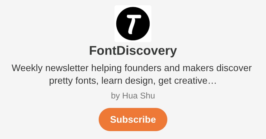 FontDiscovery | Hua Shu | Substack