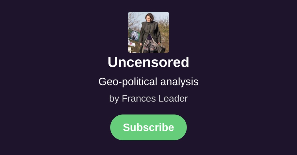 Uncensored | Frances Leader | Substack