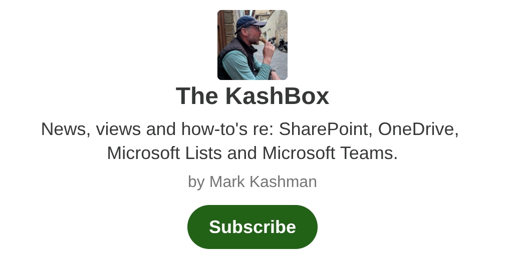 The KashBox | Mark Kashman | Substack