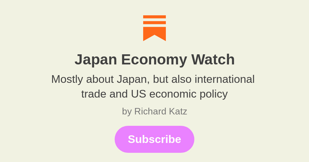 Japan Economy Watch | Richard Katz | Substack