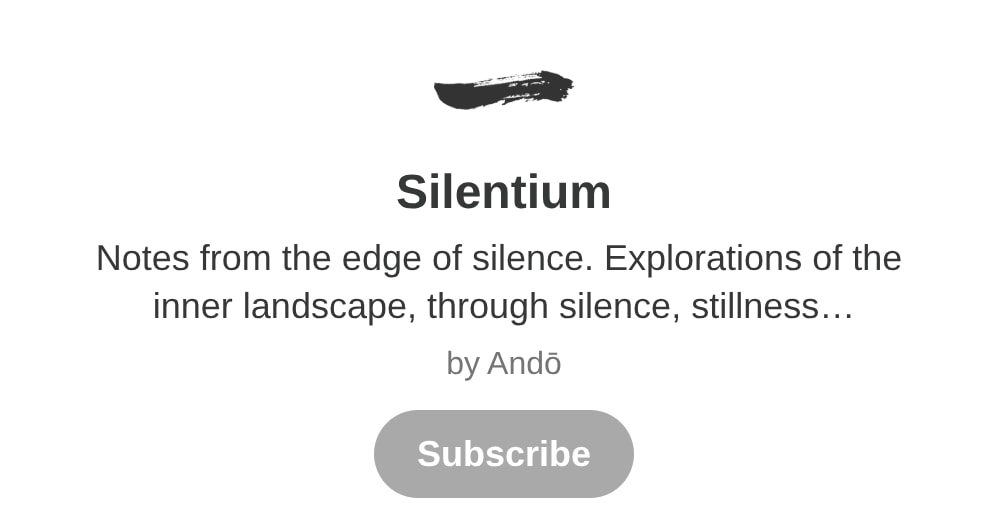 Silentium | Andō | Substack