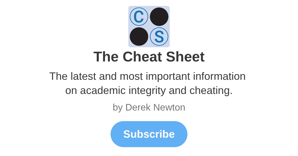 The Cheat Sheet | Derek Newton | Substack