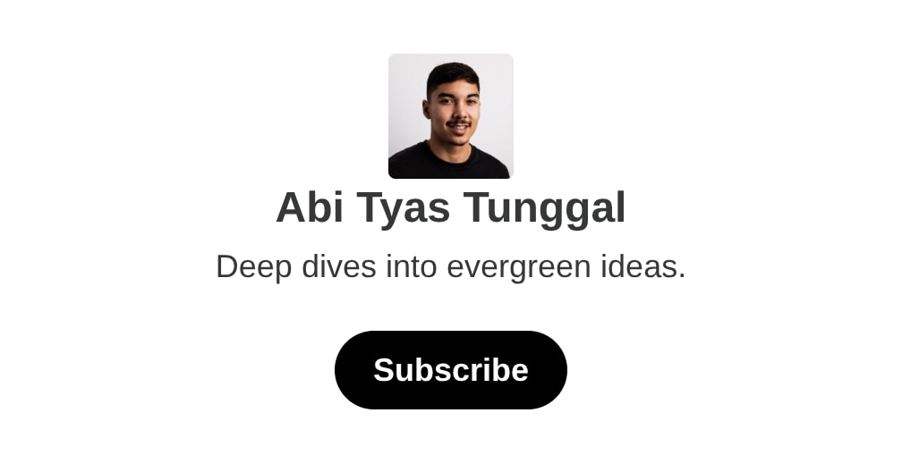 Abi Tyas Tunggal | Substack