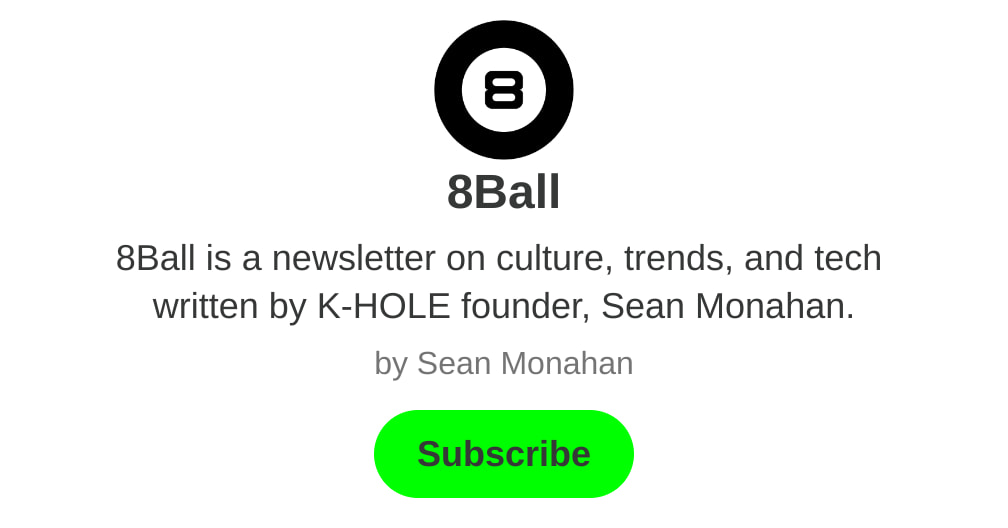 8Ball | Sean Monahan | Substack