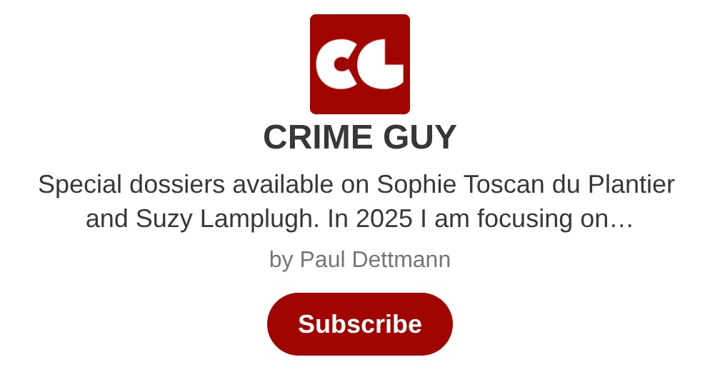 CRIME GUY | Paul Dettmann | Substack