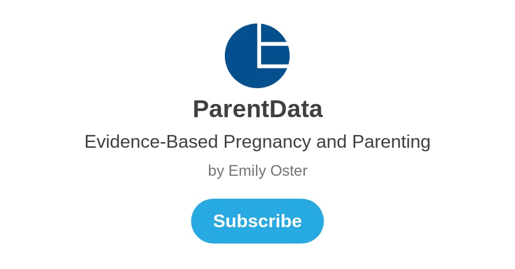 ParentData | Emily Oster | Substack