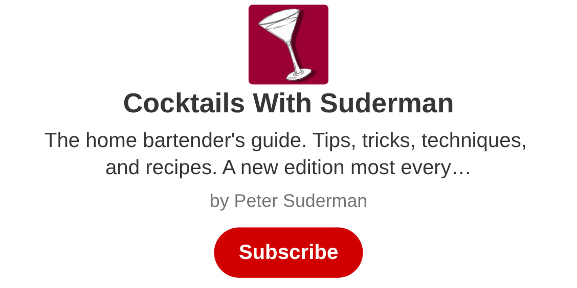Cocktails With Suderman | Peter Suderman | Substack