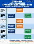 Free Spanish Language Conversation Club, Week 19. - (Monday 11 to ...