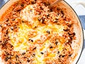 one-pot cheesy rice and beans - by Caroline Chambers