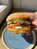 yuzu fried chicken sandwich - by Chuck Cruz - Chuck