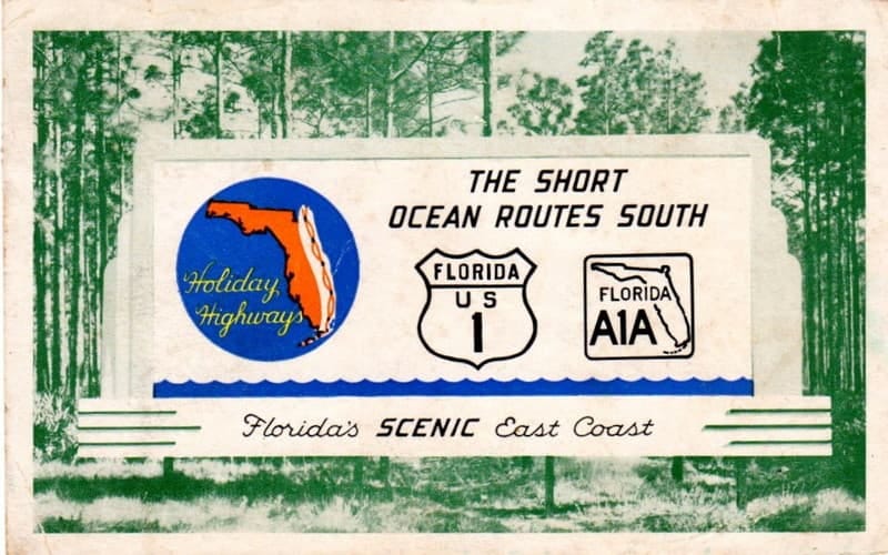36 Florida Towns on US-1 and SR A1A, Fernandina Beach to Key West