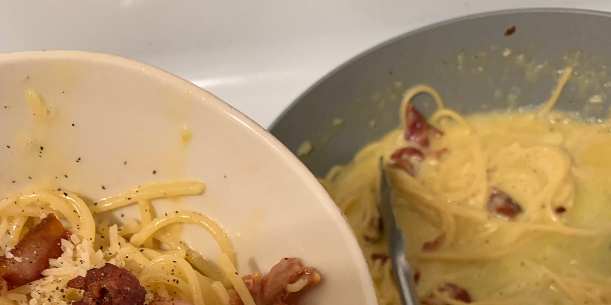 how to make pasta carbonara without eggs