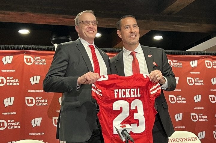 Wisconsin Badgers HC Luke Fickell Is a Helluva Salesman