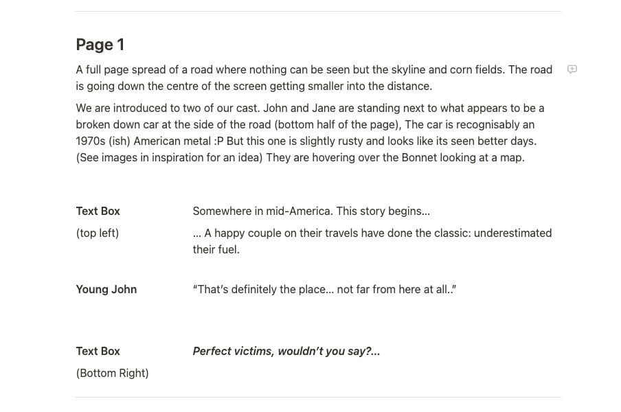 How I structure my comic scripts - by Aaron Rackley 😮