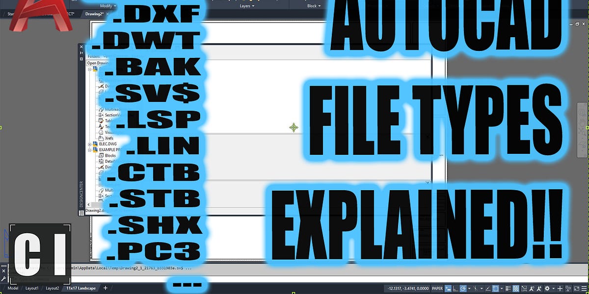 AutoCAD FILE TYPES Explained! (Bonus Cheat Sheet Download)