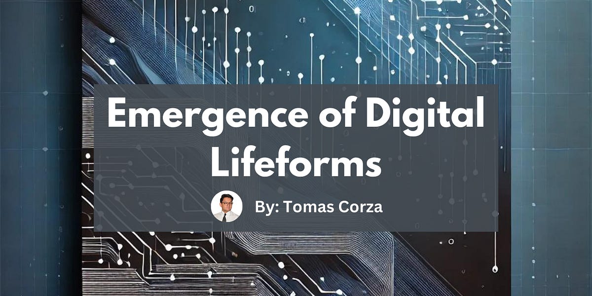 Emergence of Digital Lifeforms - by Tomas Corza