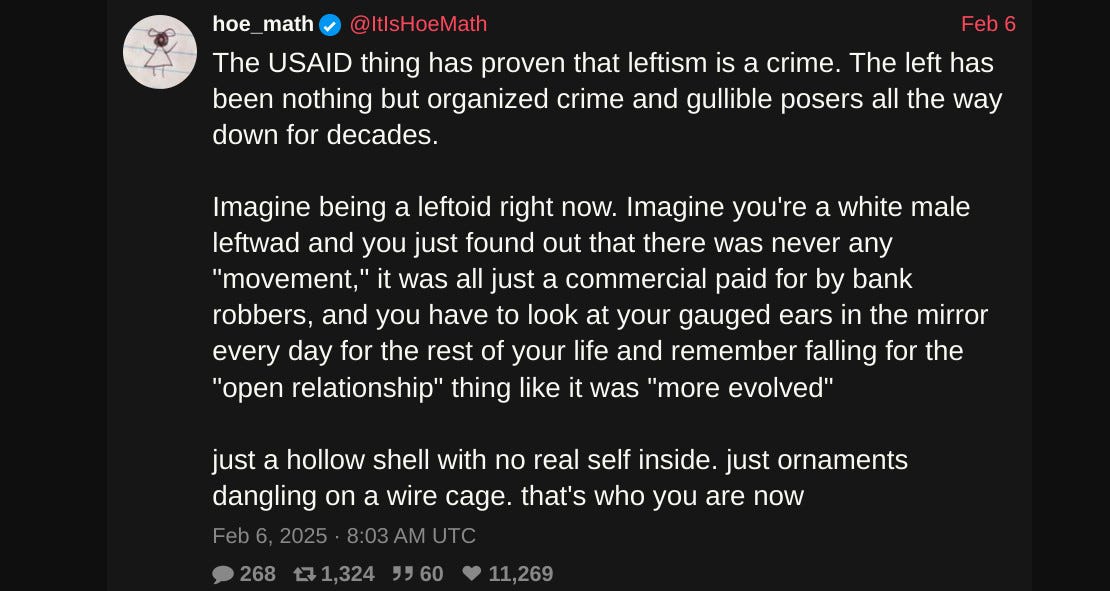 The USAID thing has proven that leftism is a crime